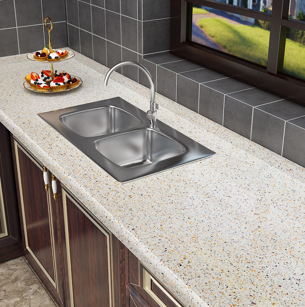 Livelynine Removable Granite Contact Paper Peel and Stick Countertops
